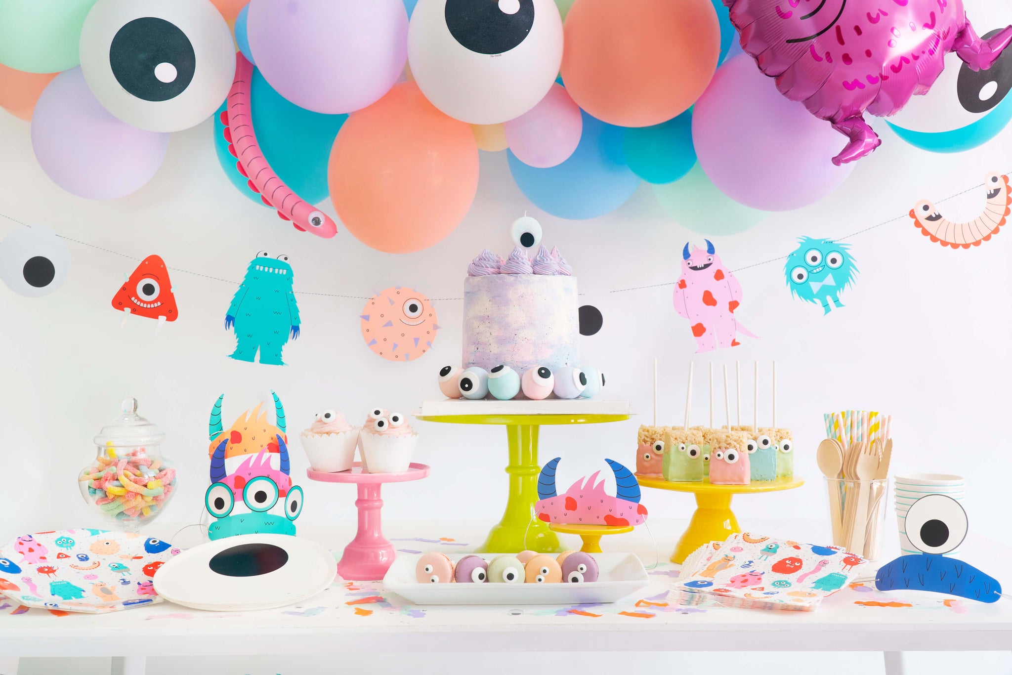 Monster 1st Birthday Party Editable Cookie Monster Invitation First