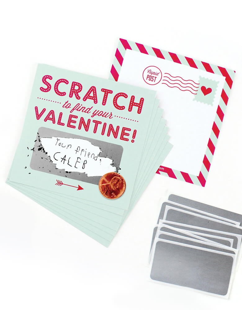 Scratch-off Valentines - Mint (Set of 6)