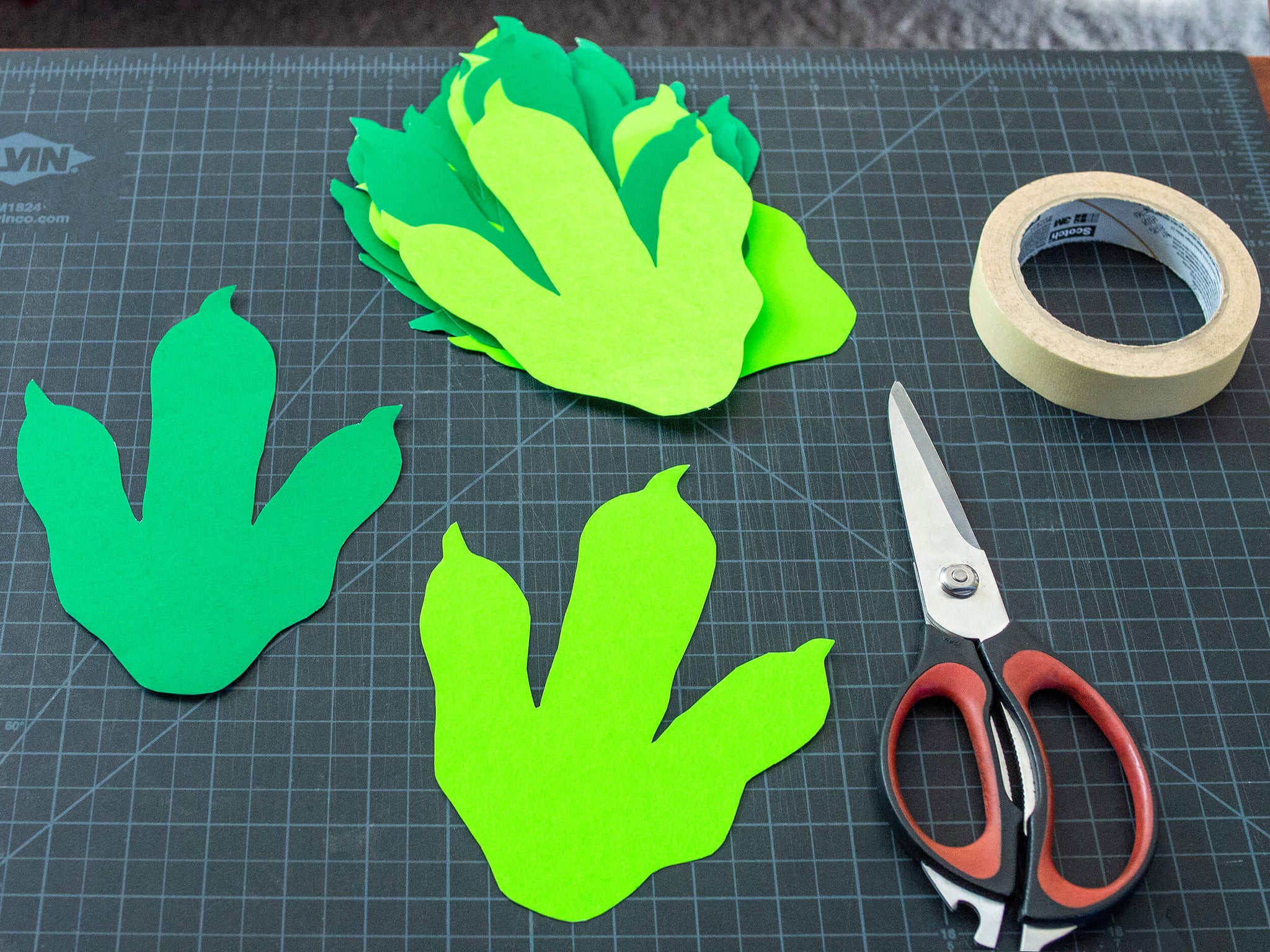 Dinosaur Feet Cut Out