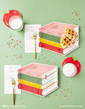 Stack of Books Paper Plates (Set of 8)