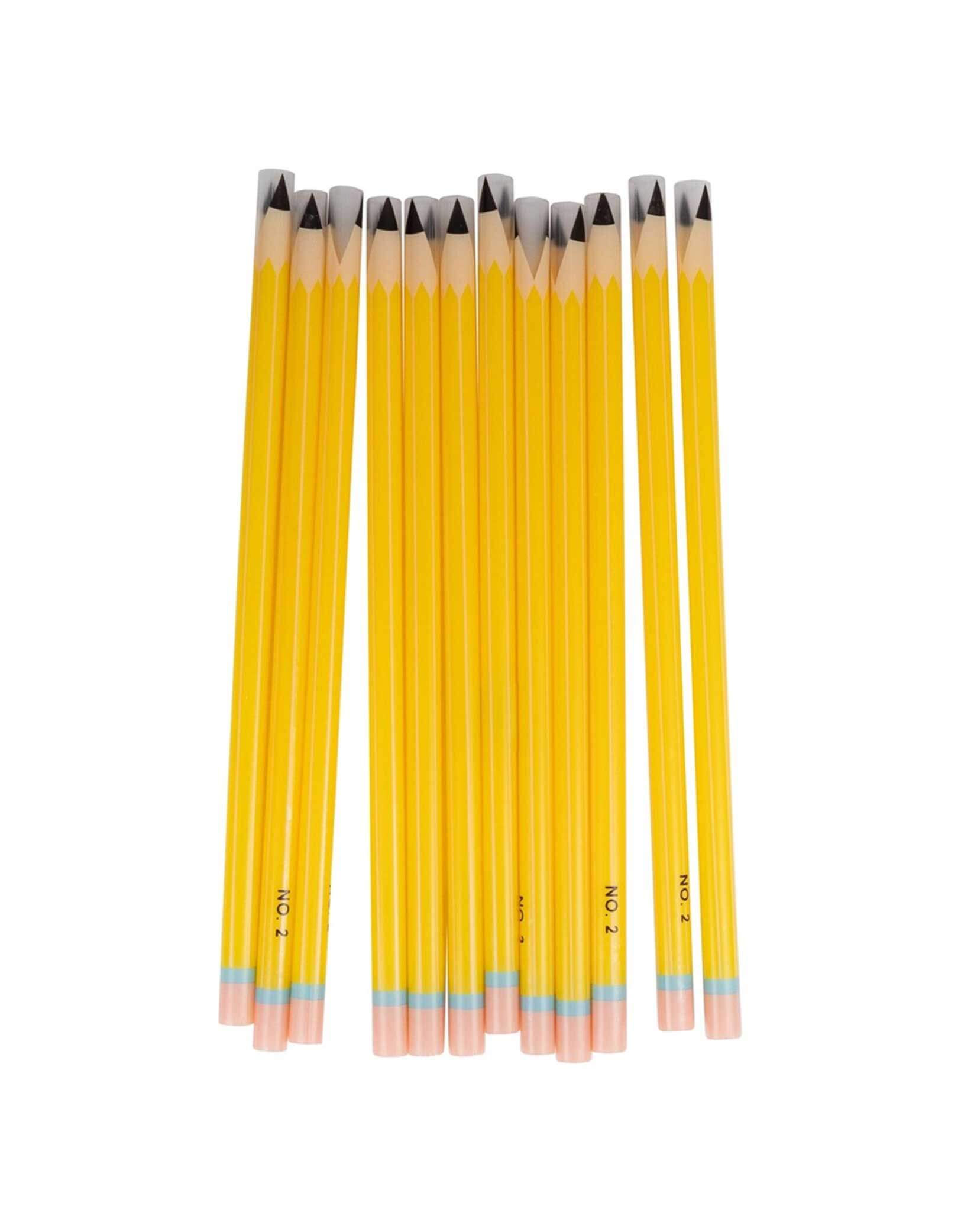 Pencil Reusable Straws (Set of 12)