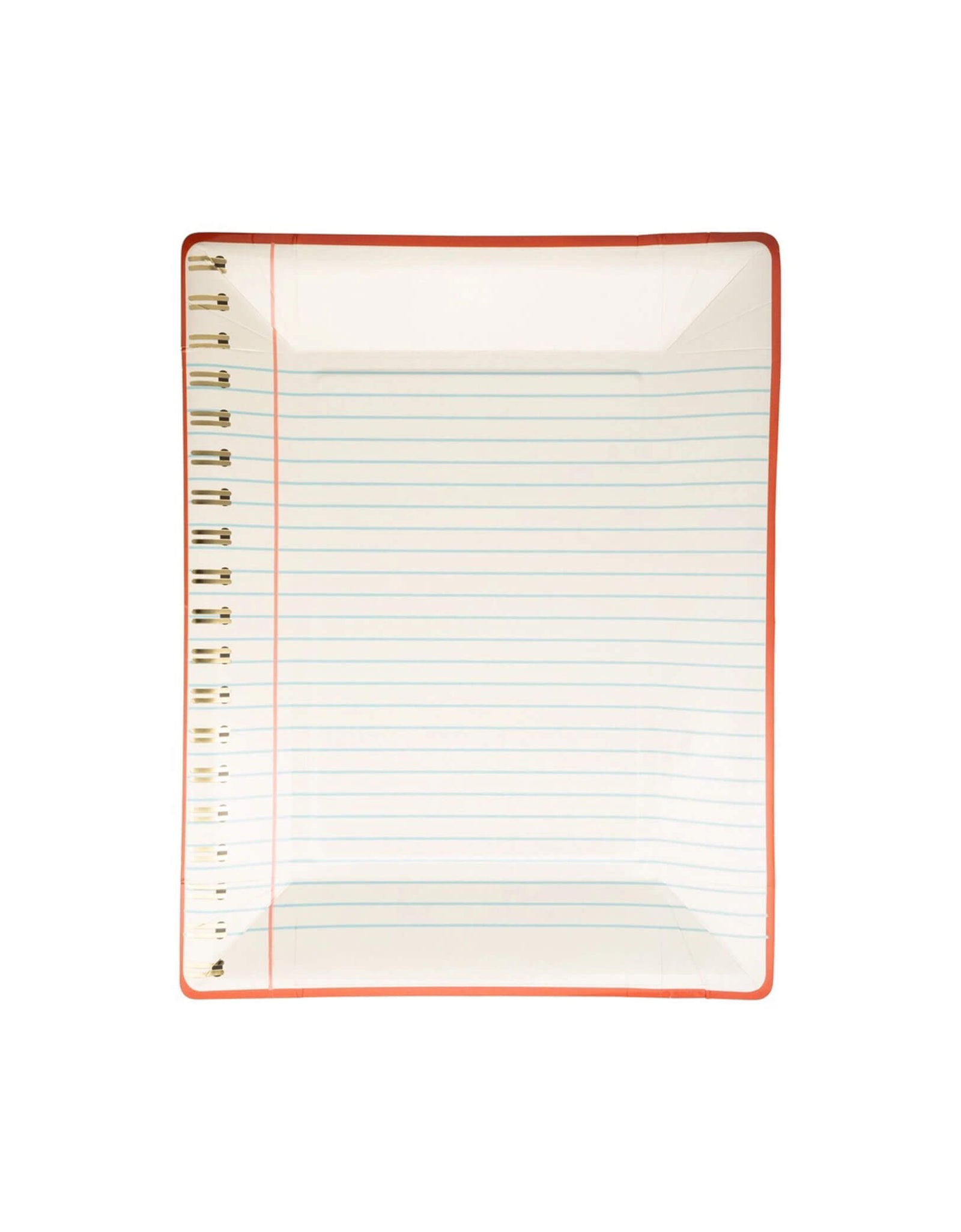 Spiral Notebook Paper Plates (Set of 8)