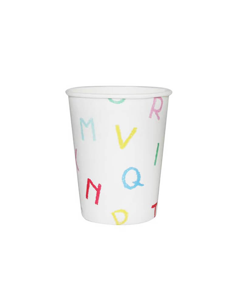 Back To School Alphabet Party Cups (Set of 12)