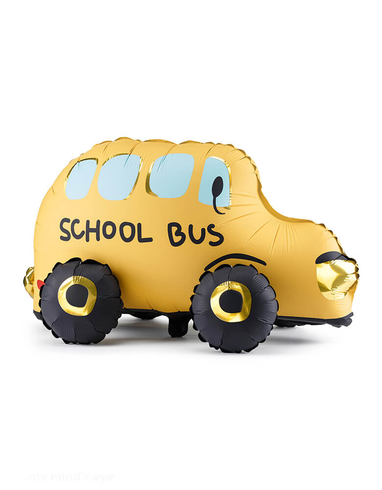 School Bus Foil Balloon
