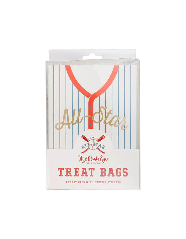 Baseball Treat Bags (Set of 8)
