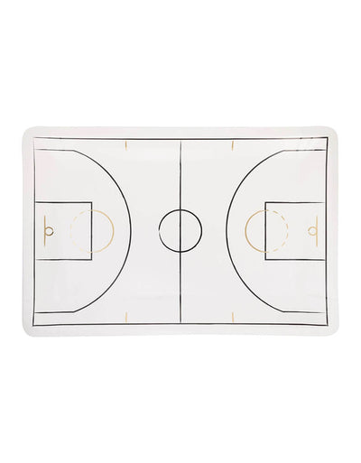 Basketball Court Plates (Set of 8)