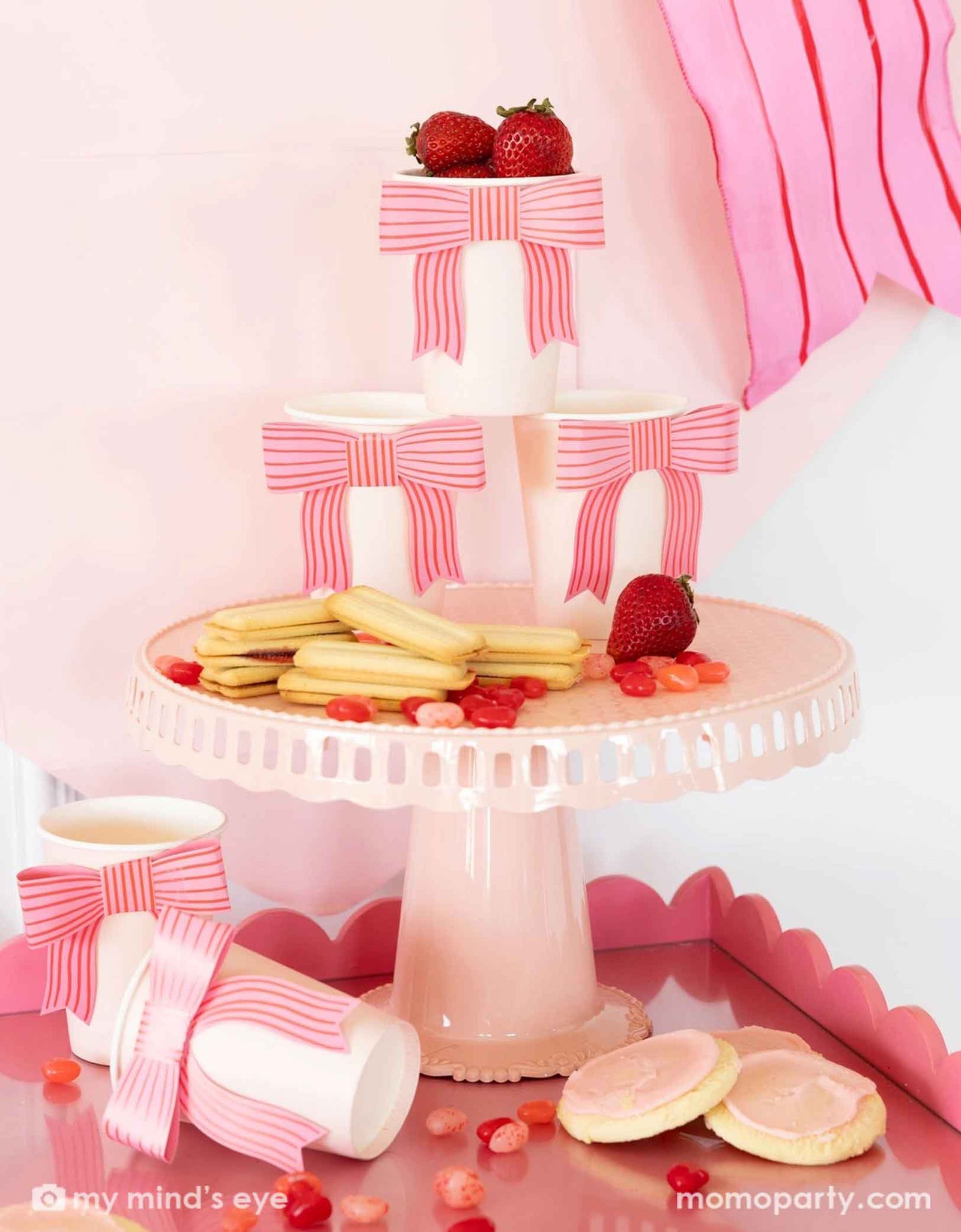 Bow Party Cups (Set of 8)