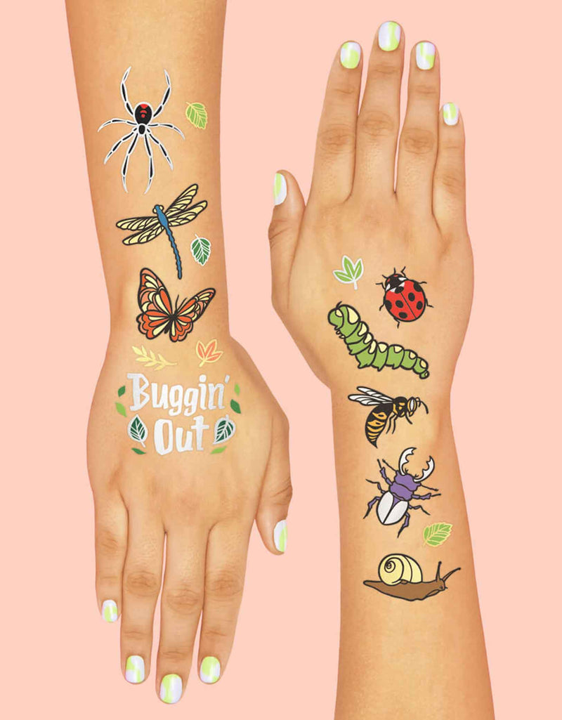 Bugs Foil Temporary Tattoos (Set of 48)