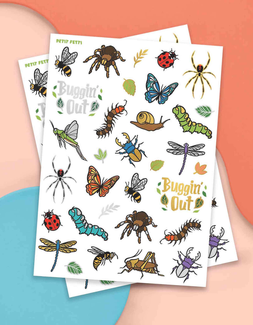 Bugs Foil Temporary Tattoos (Set of 48)