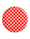 Check It! Cherry Red Checkered Dinner Plates (Set of 8)