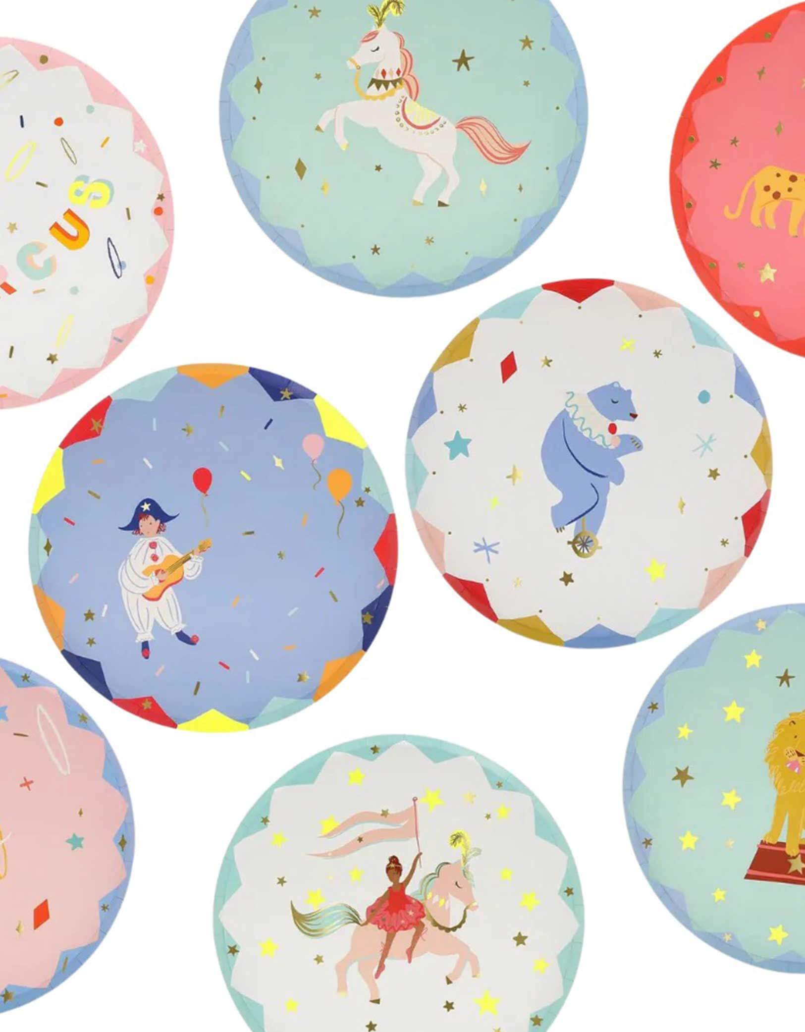 Circus Side Plates (Set of 8)