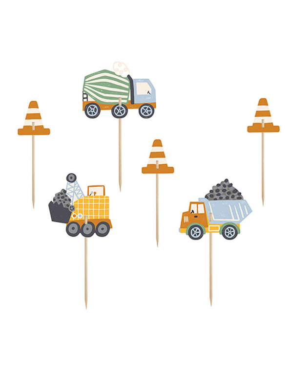 Construction Toppers (Set of 6)