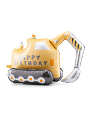 Digger Shaped Birthday Foil Mylar Balloon
