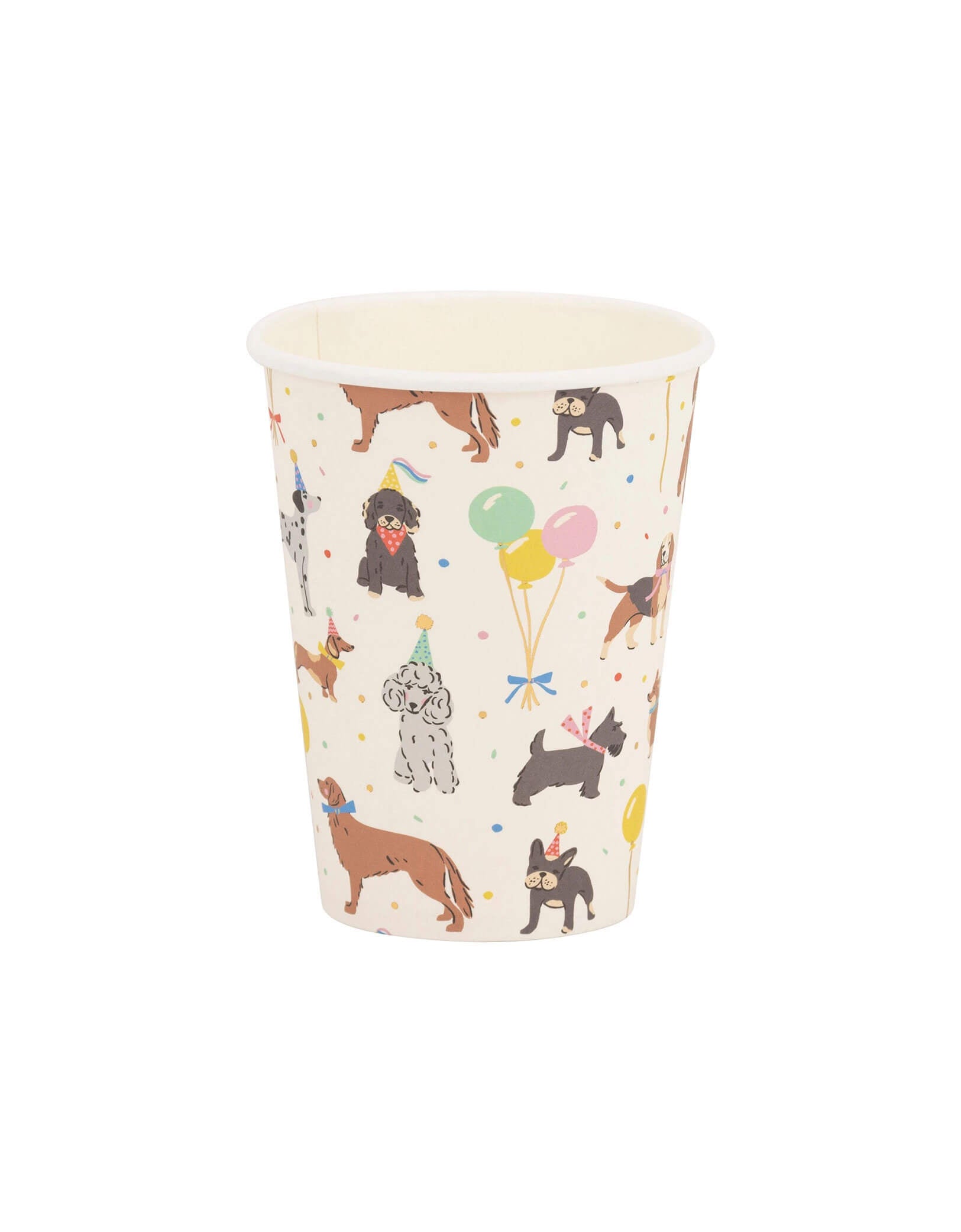 Dog Party Paper Cups (Set of 8)