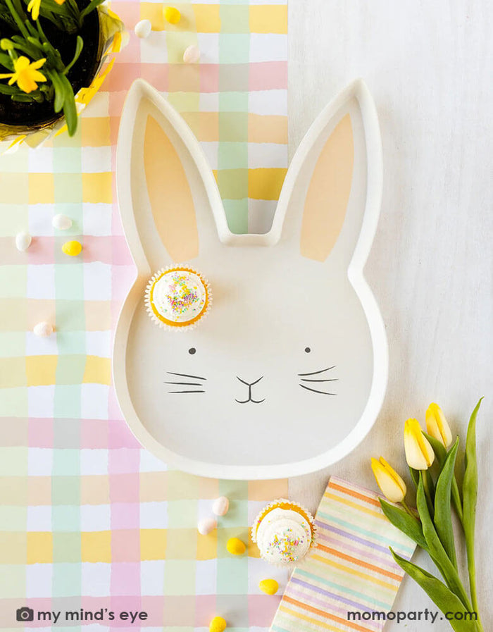 Spring Checks Paper Table Runner