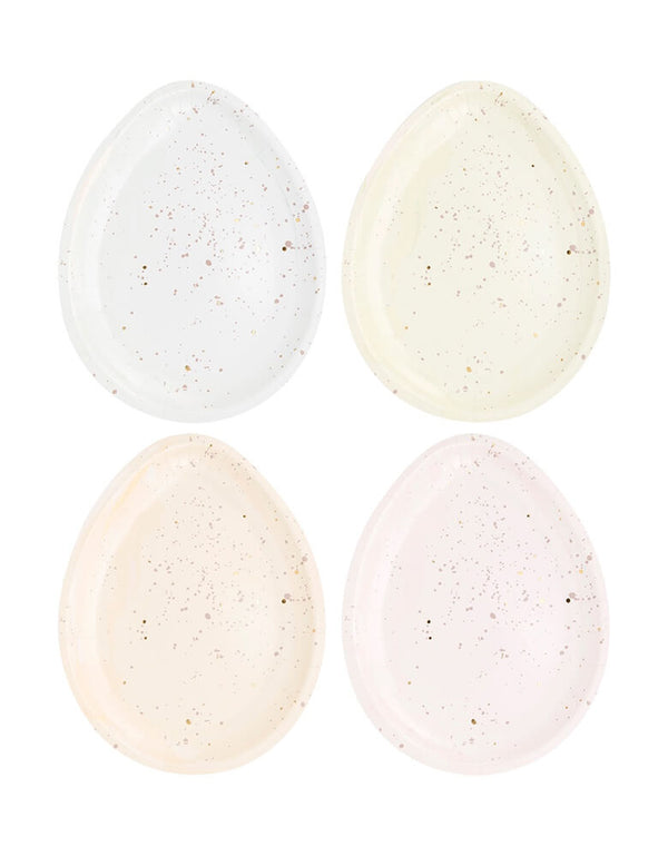Easter Egg Plate Set (Set of 8)