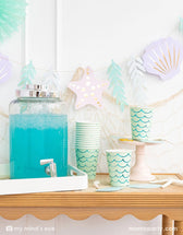 Mermaid Tail Paper Party Cups (Set of 8)