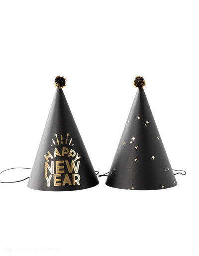 Happy New Year Party Hats (Set of 8)