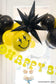 Neon Smiley Groovy Birthday Banner