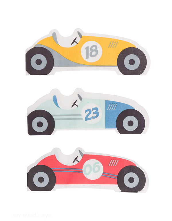 Miles per Hour - Race Car Napkin Set (Set of 24)