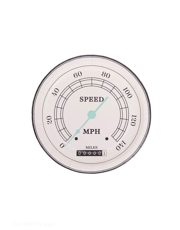 Miles per Hour - Speedometer Plates (Set of 8)