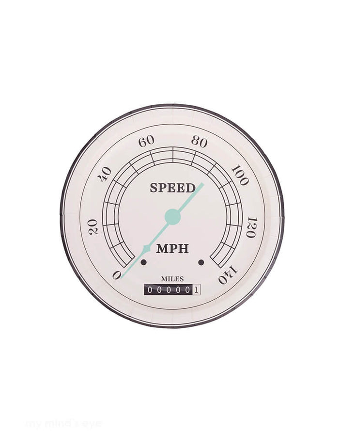 Miles per Hour - Speedometer Plates (Set of 8)