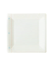 Back To School Notebook Paper Plates (Set of 8)