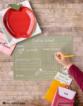 Back To School Notebook Paper Plates (Set of 8)