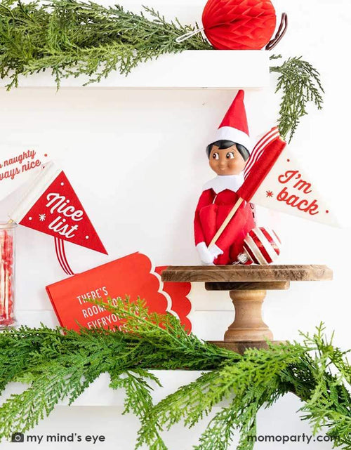 Elf Mini Felt Pennant Flags (Set of 5)
