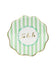 Festive Striped Side Plates (Set of 8)