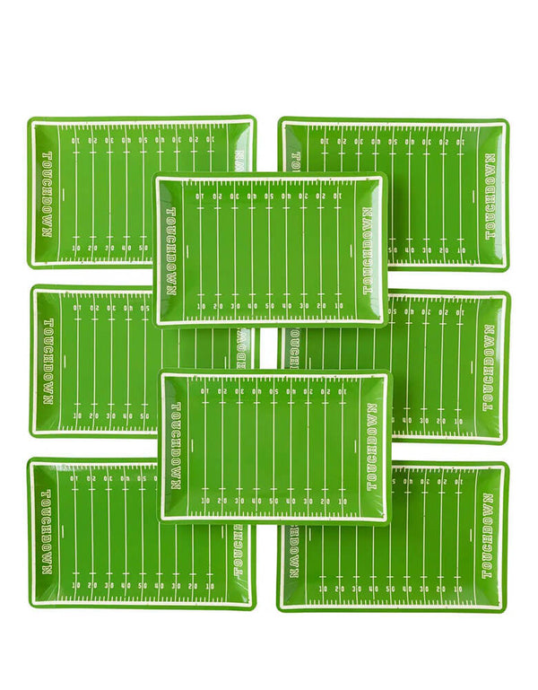 Football Field Large Plates (Set of 8)
