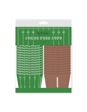 Football Jumbo Baking/Food Cups (Set of 40)