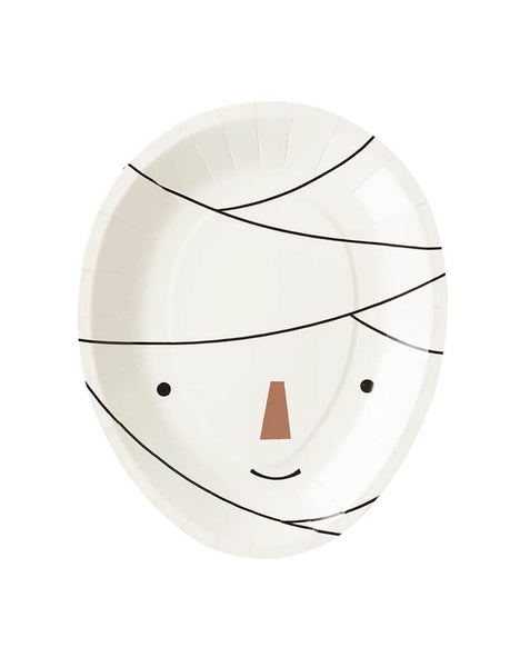 Frank & Mummy Mummy Shaped Paper Plates (Set of 8) – Momo Party