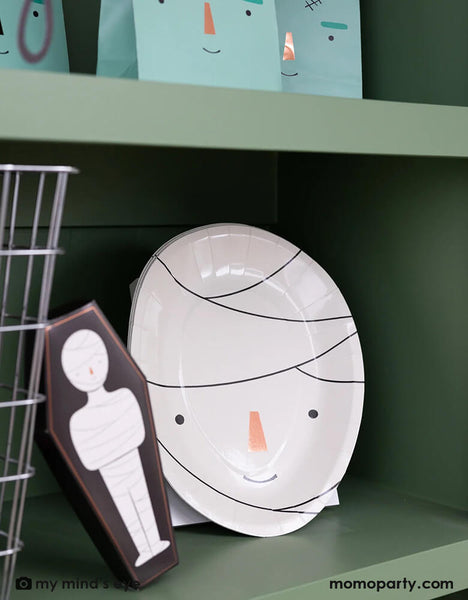 Frank & Mummy Mummy Shaped Paper Plates (Set of 8) – Momo Party