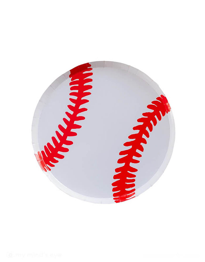Good Sport Small Baseball Plates (Set of 8)