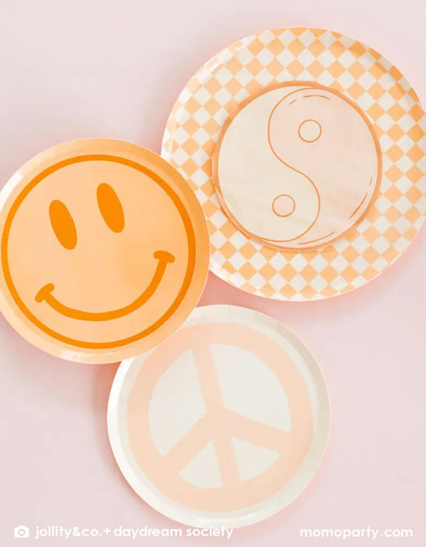Black Striped Large Plates (Set of 8) – Momo Party
