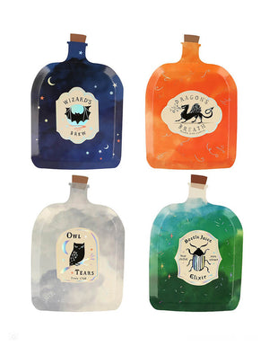 Making Magic Potion Bottle Plates (Set of 8)