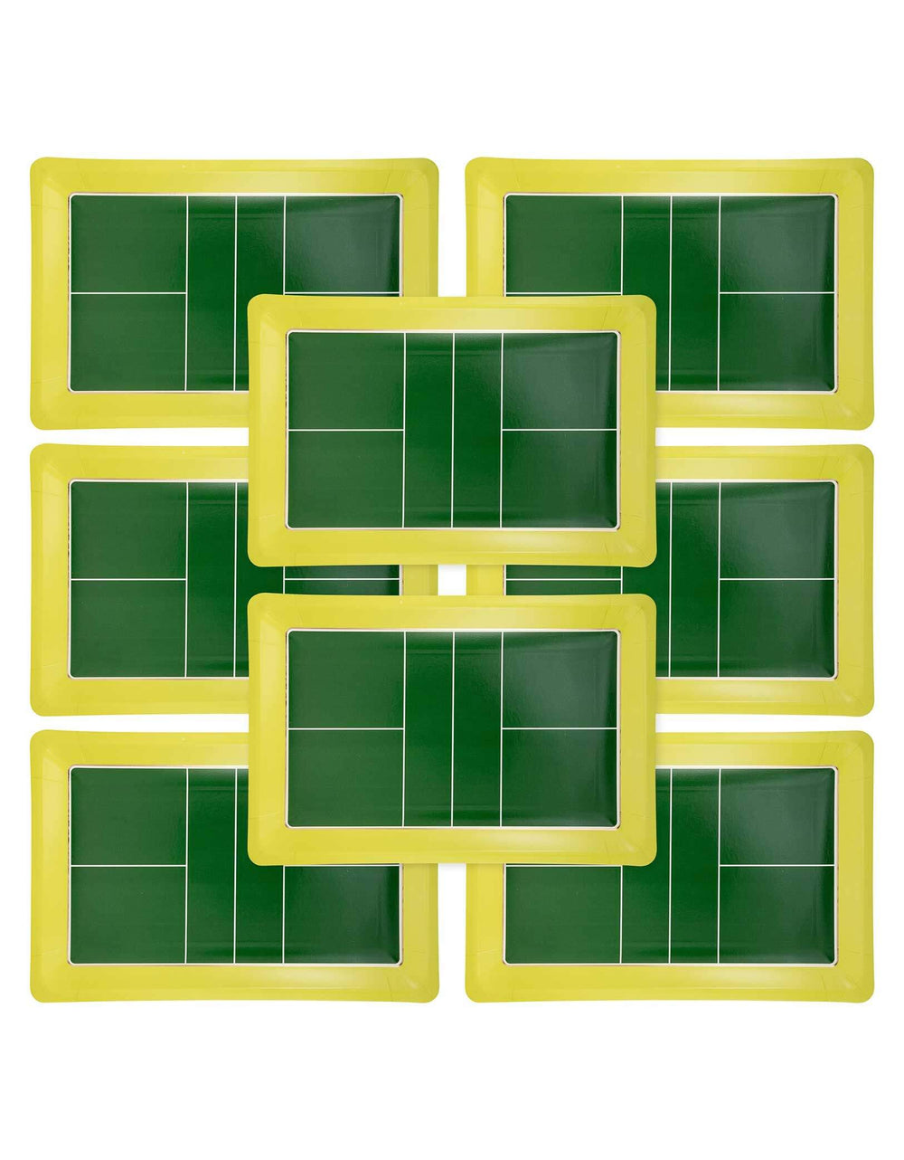 Pickleball Court Shaped Paper Plates (Set of 8)