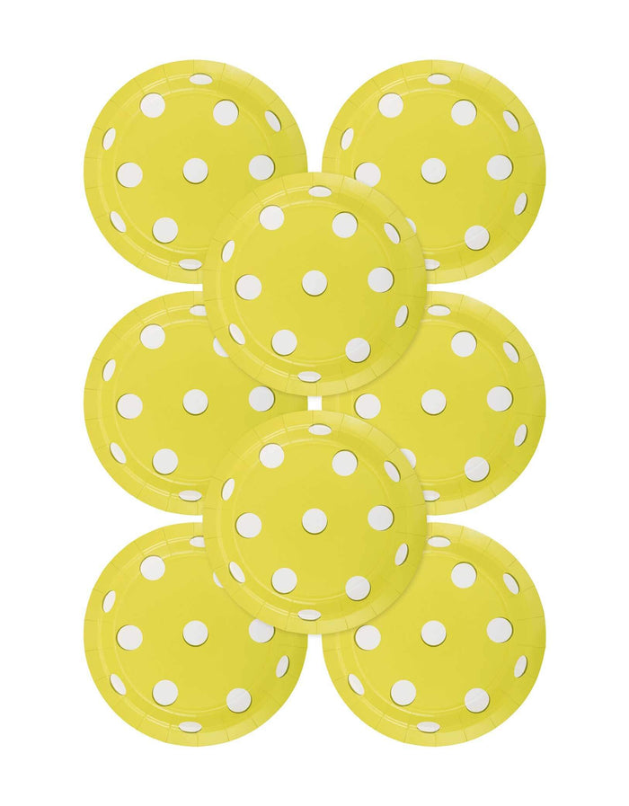 Pickleball Shaped Paper Plates (Set of 8)