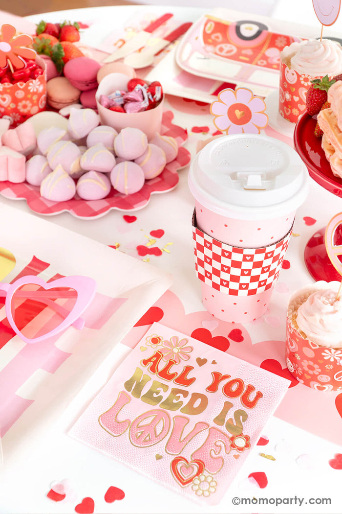 Red Checks To-Go Cup Set (Set of 8)