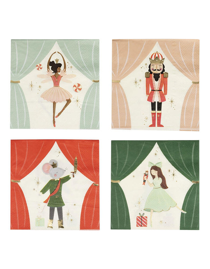 Nutcracker Napkin Set (Set of 16)