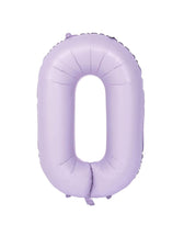 Large Number Pastel Lilac Foil Mylar Balloon