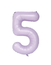 Large Number Pastel Lilac Foil Mylar Balloon