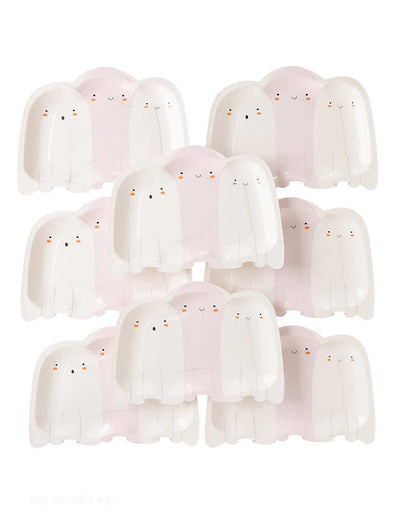 Ghosts Shaped Plates (Set of 8)