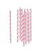 Pink Striped Straws