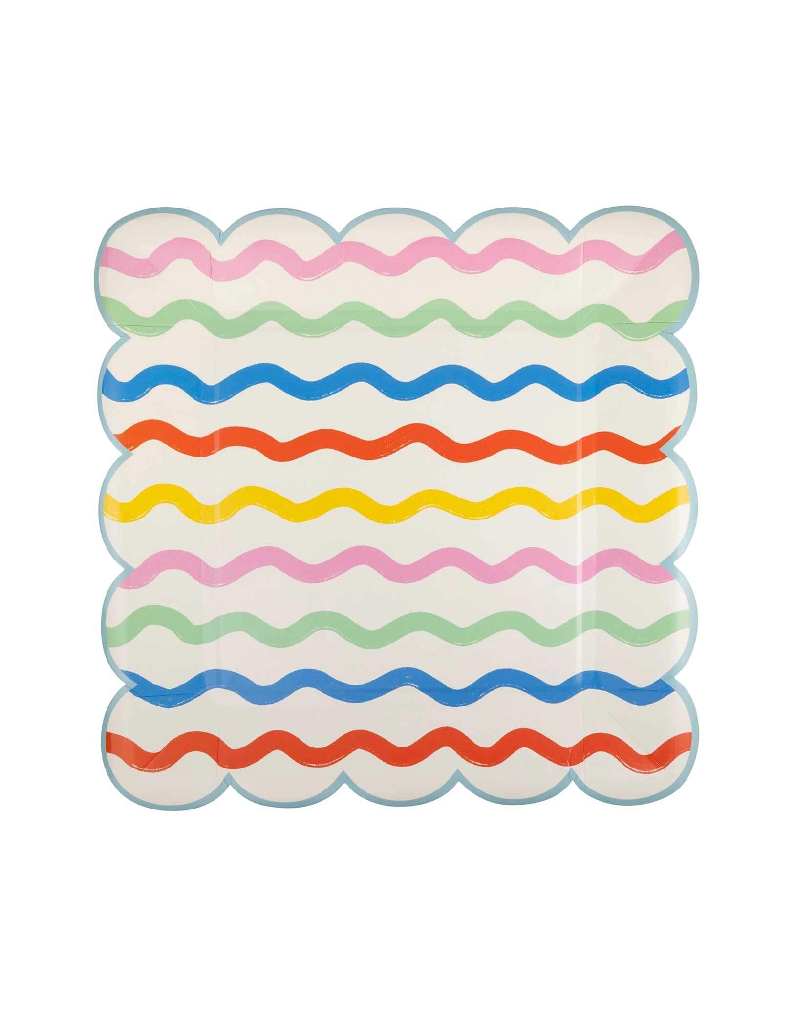 Ric Rac Striped Plates (Set of 8)