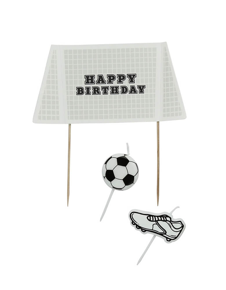 Goal Cake Topper & Candle Set