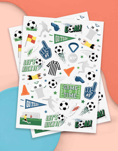 Soccer Kids Temporary Tattoos (Set of 54)