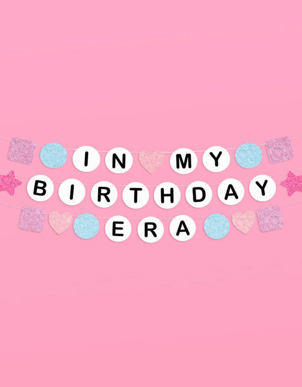 "In My Birthday Era" Swiftie Birthday Banner