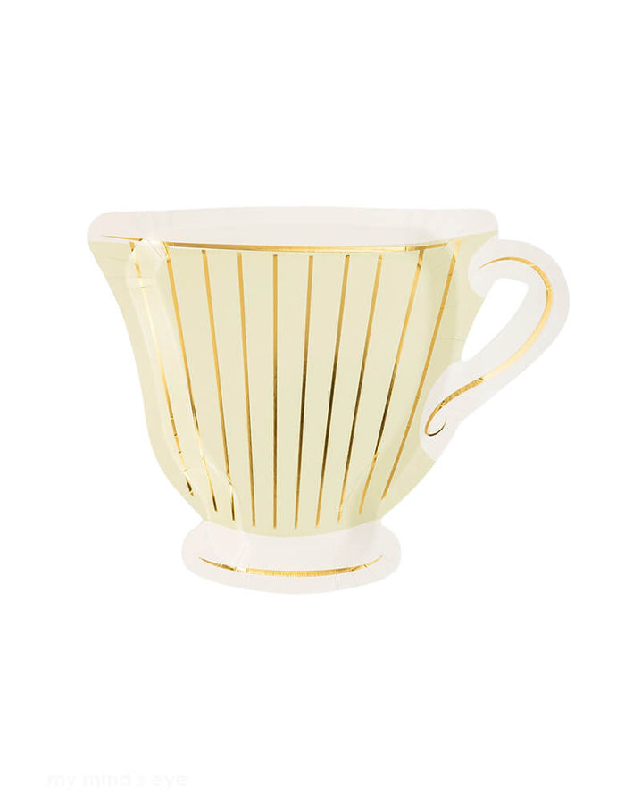 Tea Party Cup Shaped Paper Plate Set (Set of 12)